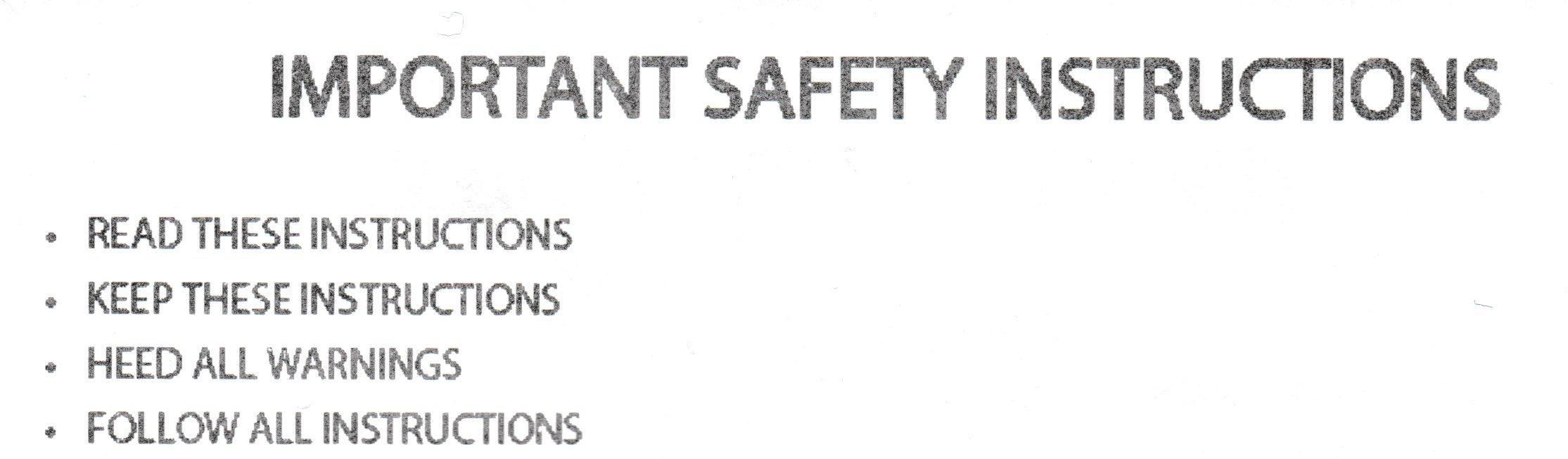 Important Instructions – Those Who Sin Differently